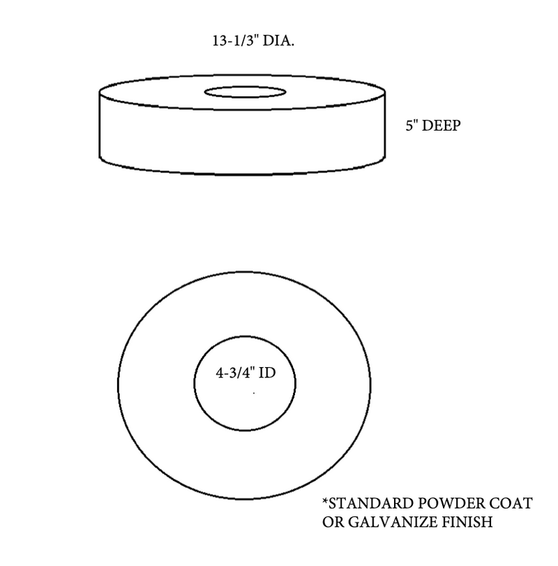CEM-TEC Round Pole Base Cover