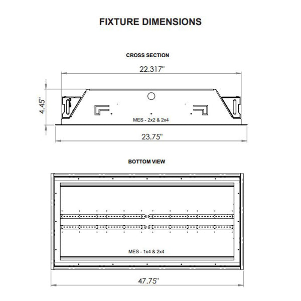 Advantage Environmental Lighting MES Recessed LED Behavioral Healthcar